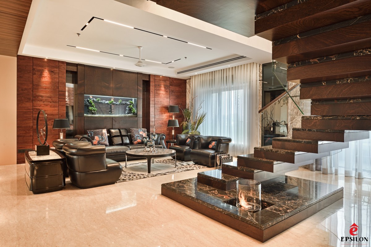 Modern Duplex Apartment Adorned By Bold Colours | Epsilon - The ...