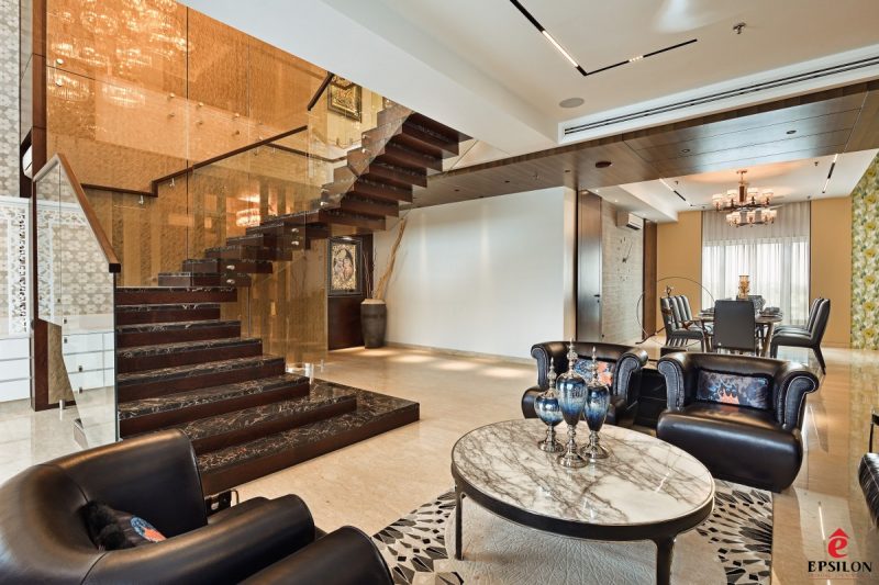 Modern Duplex Apartment Adorned By Bold Colours | Epsilon - The ...