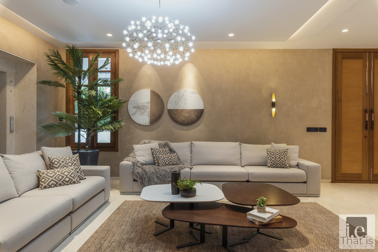 The Equipoise of Earthy and Opulence Villa Interior | I.E- Design - The ...