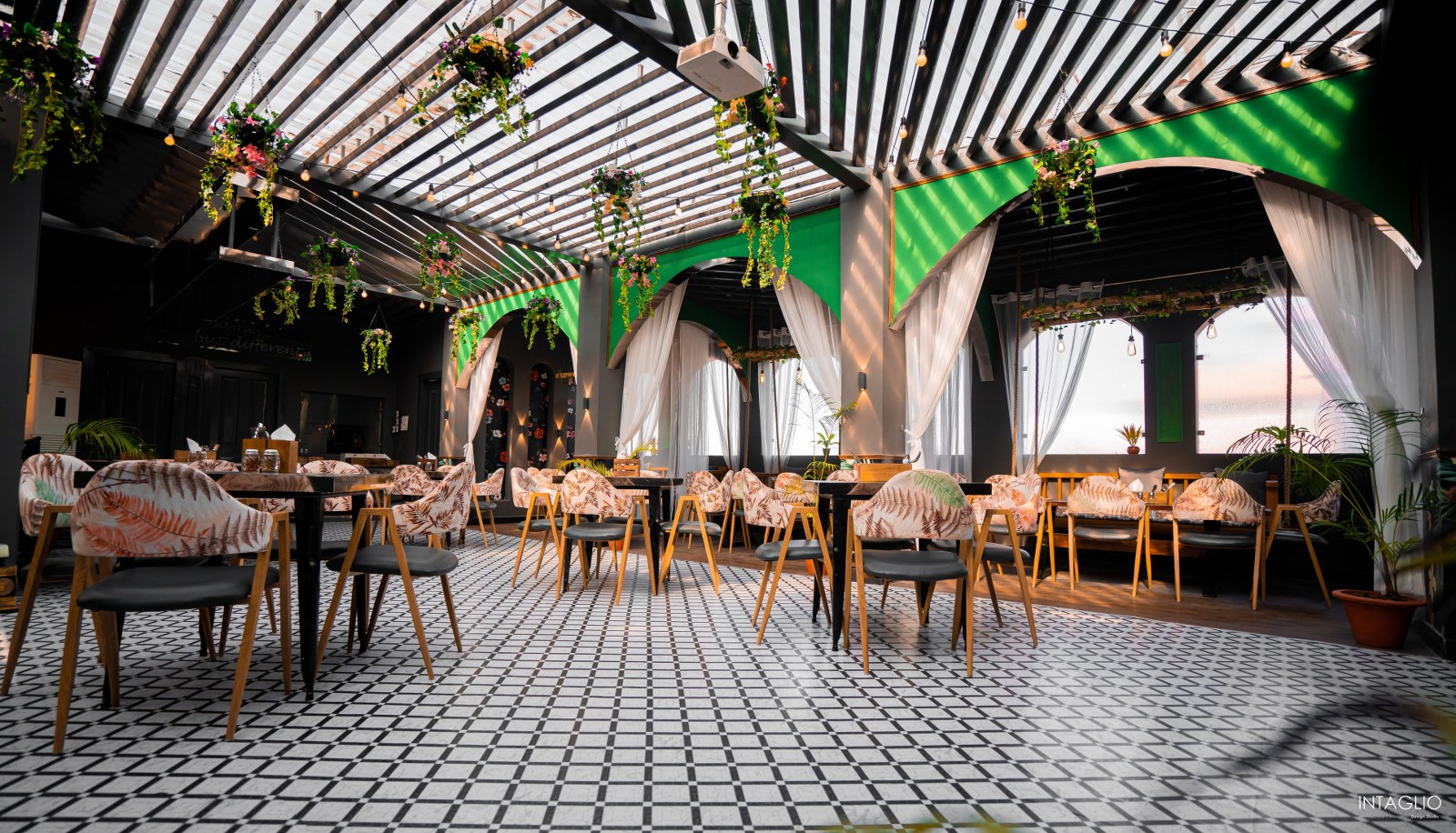 Terrace Restaurant With Fresh And Tropical Vibe | Intaglio Design ...