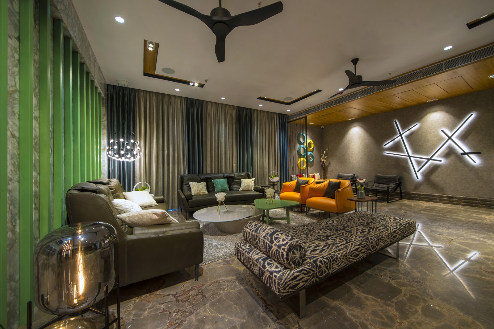 4BHK Luxurious Apartment Is A Balance Between Pastel And Vibrant Shades ...