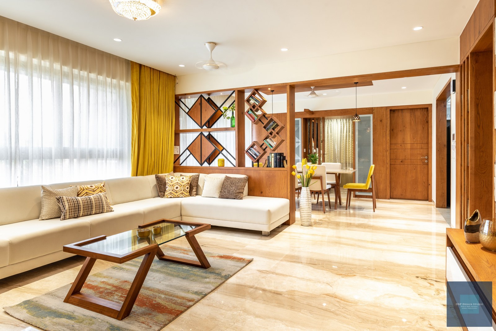 Apartment Interior Creating Varied Hues And Fluid Spaces | DNP Design ...