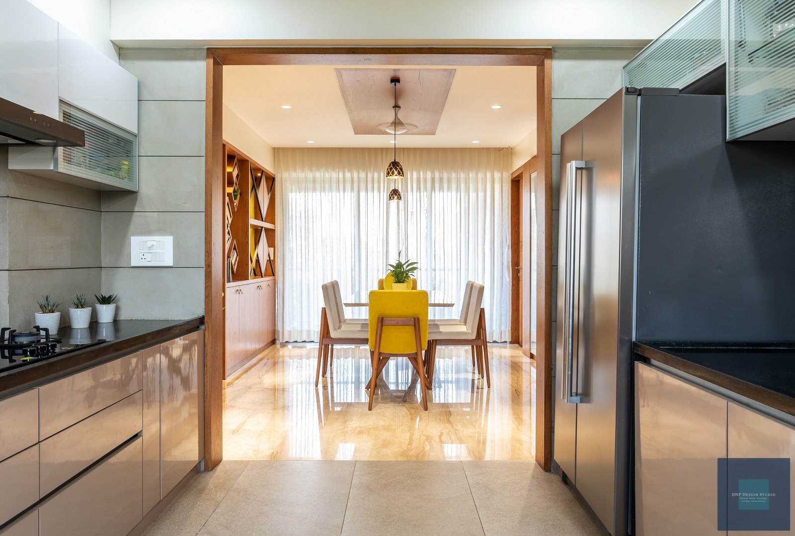 Apartment Interior Creating Varied Hues And Fluid Spaces | DNP Design ...