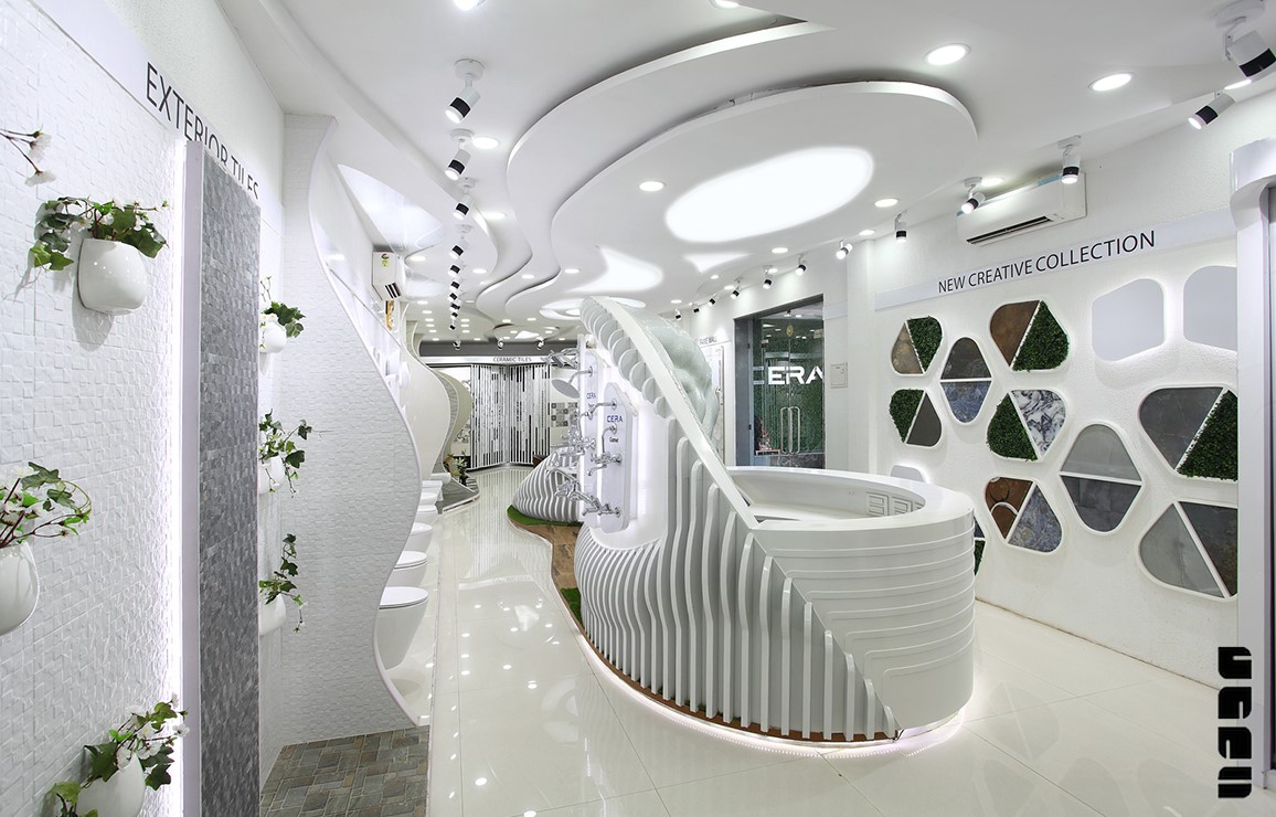 The Cera Flagship Store Design In Palghar Merges Fluidity And Geometry ...