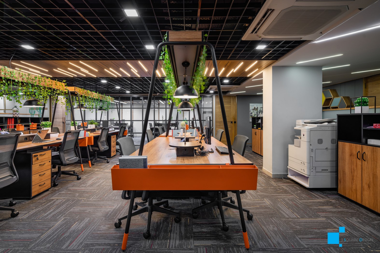 Compelling Office Space With Contemporary Material Palette | 3 Square ...
