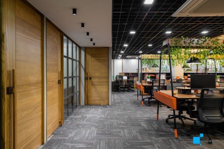 Compelling Office Space With Contemporary Material Palette | 3 Square ...