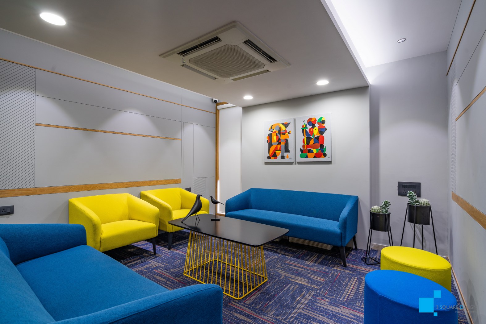 Compelling Office Space With Contemporary Material Palette | 3 Square ...