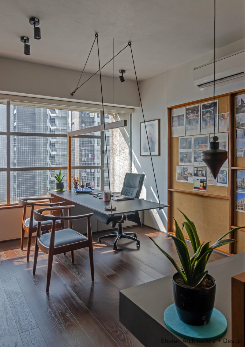 Functionally Aesthetic Office Space Following Crisp Design Language ...