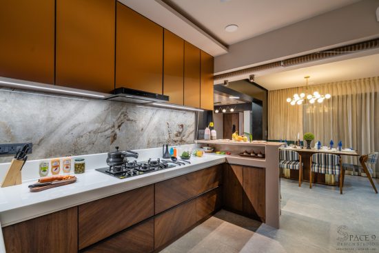 Apartment Interior Creating Balance Of Light And Shadow Through Colors | Space 9 Design Studio ...