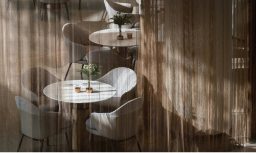 New Interior Design Style: Metal Mesh Curtains and Space Division - The ...