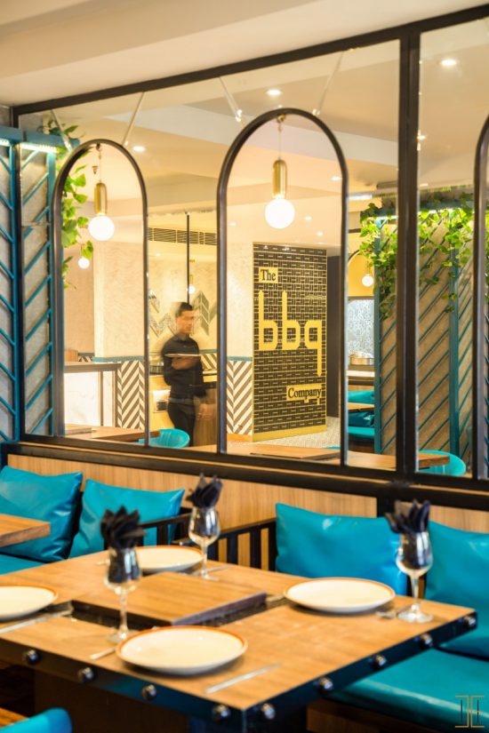 BBQ Restaurant Splashes With Bold And Singleton Use Of Turquoise And ...