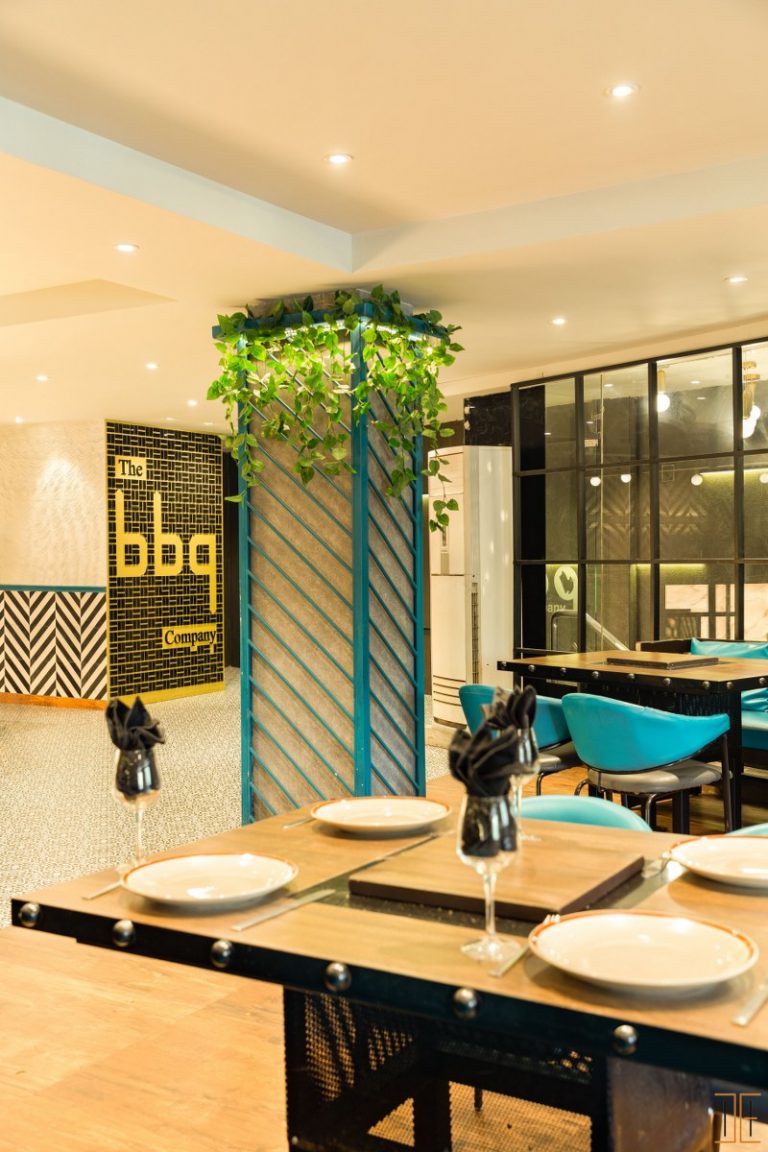 BBQ Restaurant Splashes With Bold And Singleton Use Of Turquoise And ...