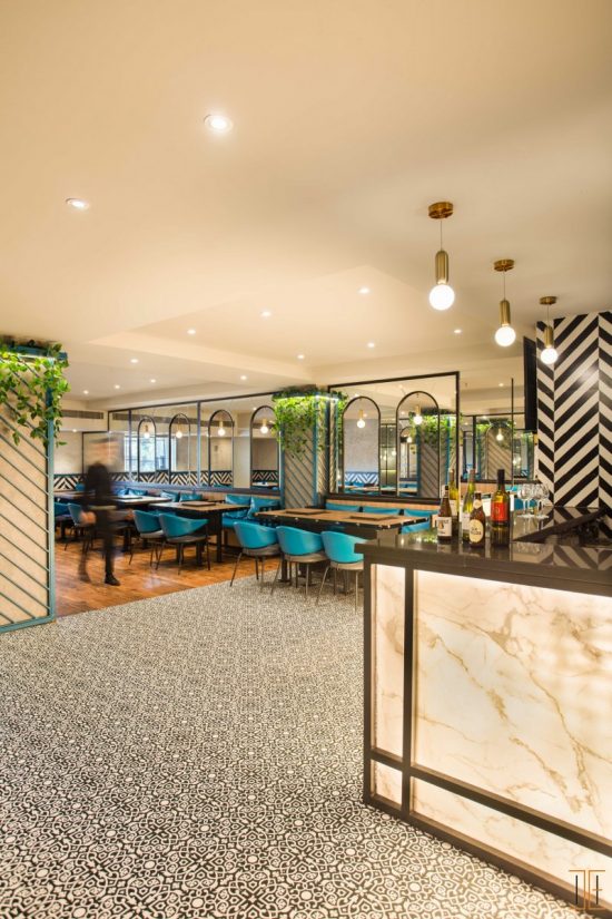 BBQ Restaurant Splashes With Bold And Singleton Use Of Turquoise And ...