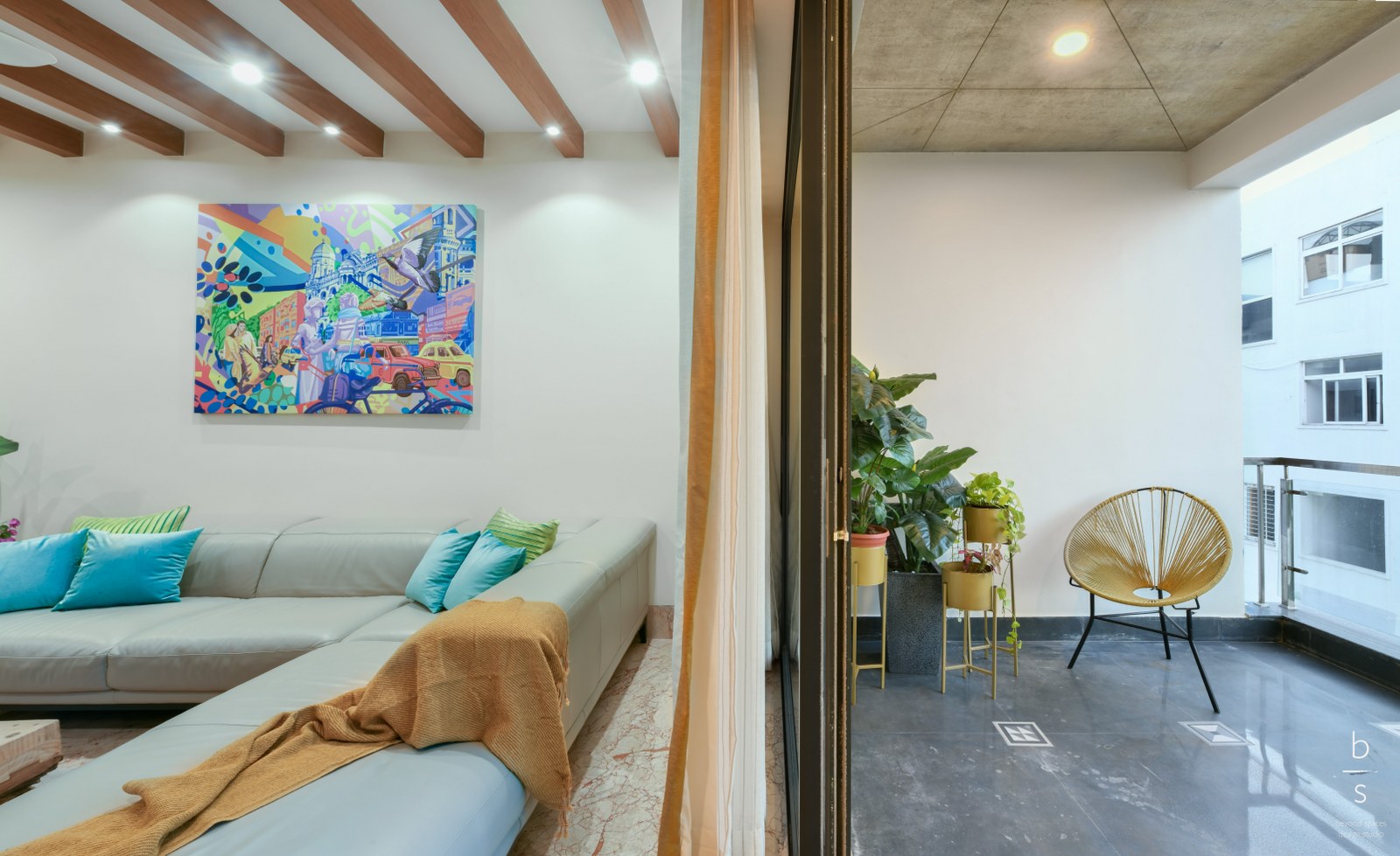 A Home Interior Replete With Colour And Materiality | Beyond Spaces ...