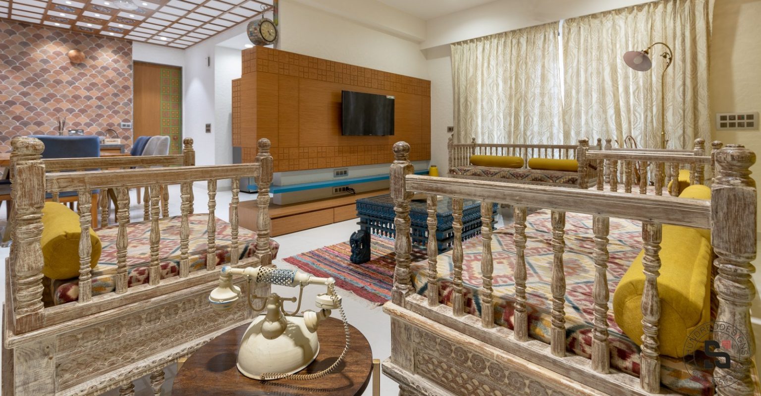 Rajasthani Style Interior Emphasizing The Traditional Language ...