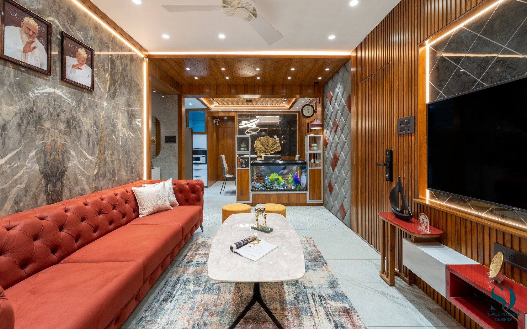 A Simple Abode With An Embellish Touch | Space Interior Design - The ...