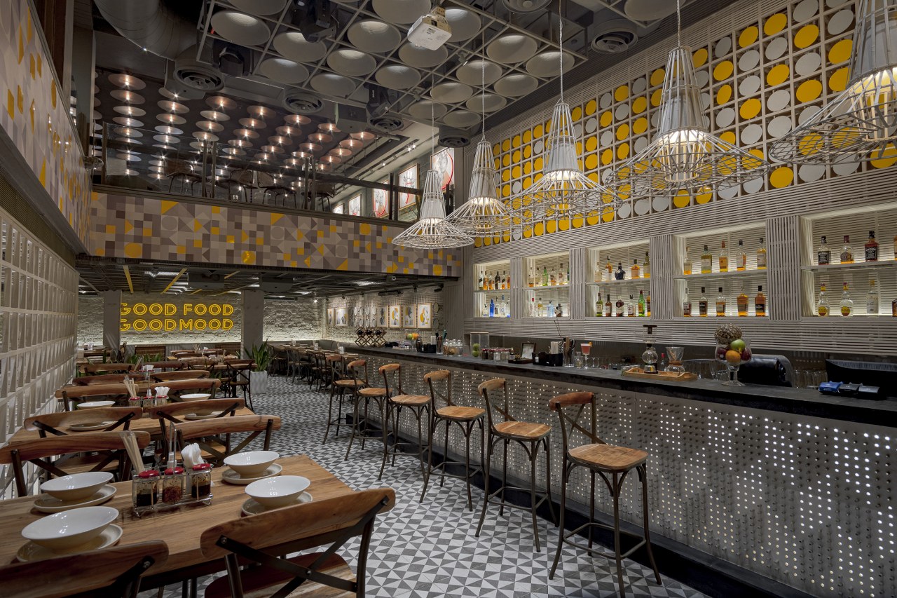 Blend Of 60's Geometric Vibe And Industrial Accents In This Upbeat ...