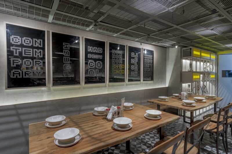 Blend Of 60's Geometric Vibe And Industrial Accents In This Upbeat ...