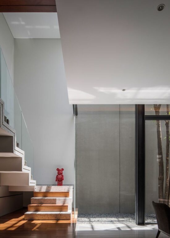 Double-Height Courtyard Providing Experiential Environment At RR House ...