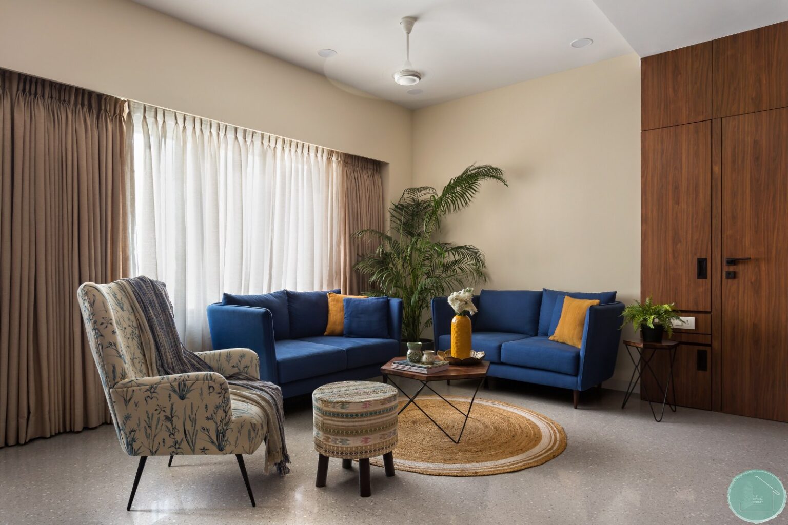 An Apartment Design Of Clean Crisp Lines Put Together To Form A ...