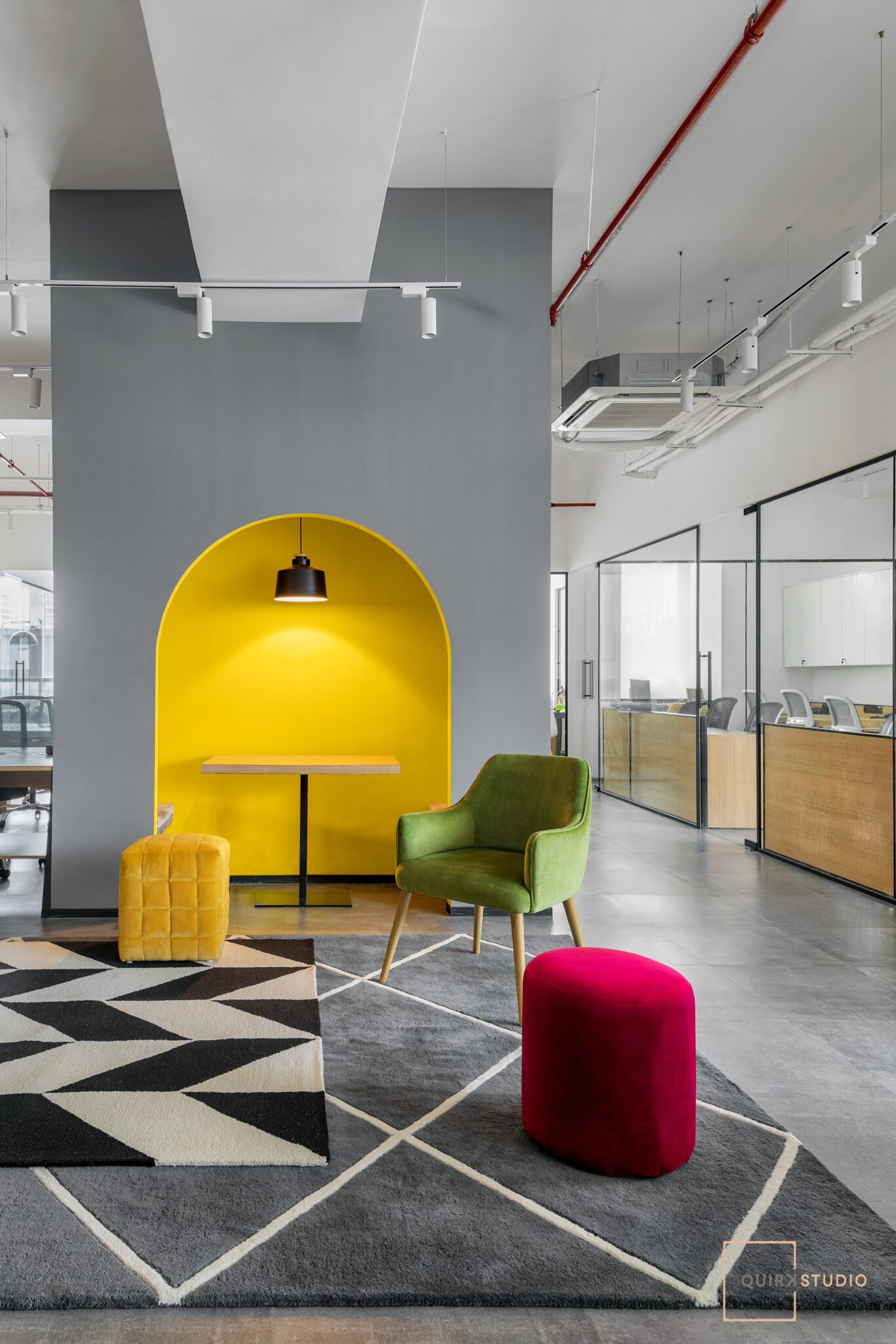 Industrial Interior Theme with Balanced Color Pops : The Expand Loft ...