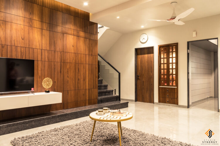 Apartment Interiors with a Play on Warm and Cold Muted Tones Making the ...