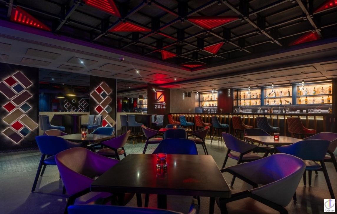 Theme of Monotone for this Bar and Lounge in Kompally, Hyderabad : ZULA ...