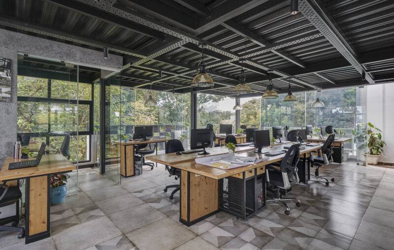 Office Interiors Having Seamless Connectivity Between the Interior and ...