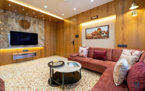 River Front Tower : Soft Tone House With A Touch Of Color Pop | Space ...