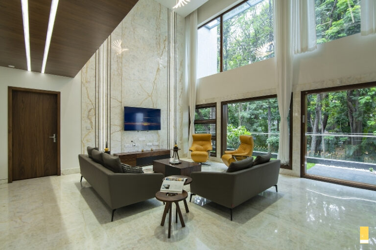 Harmonic Set of Volumes Intertwined with Each Other - The Park House | Thinkspace Design Studio ...