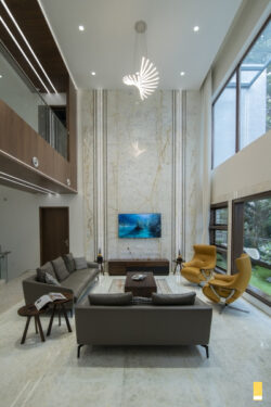 Harmonic Set of Volumes Intertwined with Each Other - The Park House | Thinkspace Design Studio ...