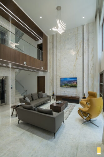 Harmonic Set of Volumes Intertwined with Each Other - The Park House | Thinkspace Design Studio ...