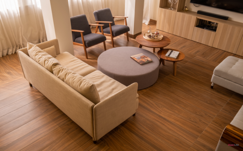 Scandinavian Pod with White Walls, Wooden Tiles, and Neat Design | Muse ...