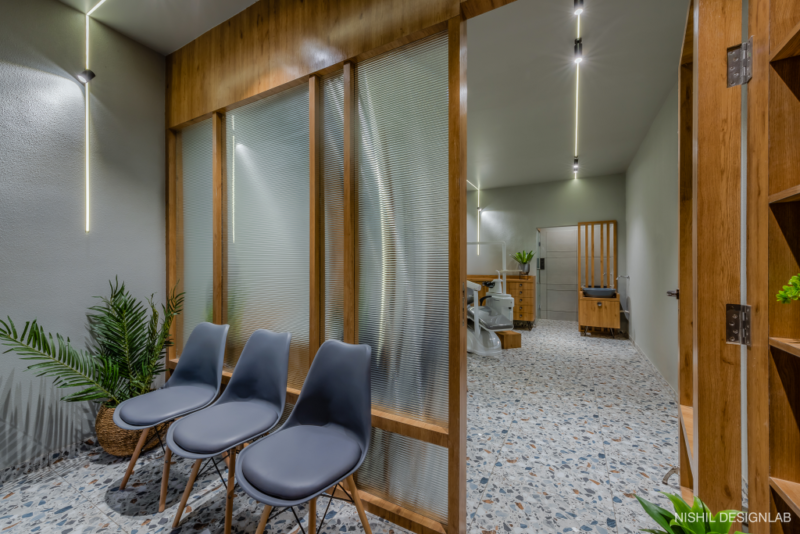 Minimalist Interior Design of this Dental Clinic | Nishil Designlab ...
