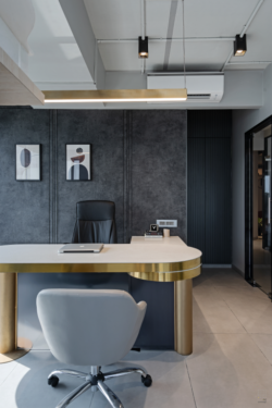 Transitional Office Interior Design : The Corner Office | Dot Concept ...