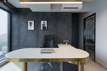 Transitional Office Interior Design : The Corner Office | Dot Concept ...