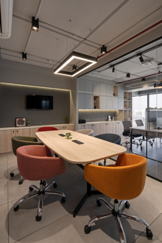 Transitional Office Interior Design : The Corner Office | Dot Concept ...