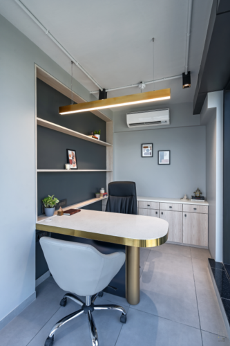Transitional Office Interior Design : The Corner Office | Dot Concept ...