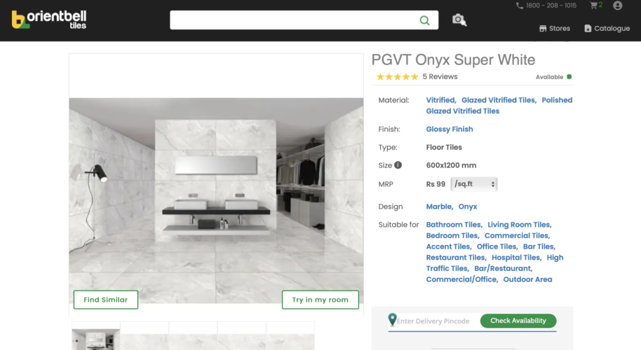 Best Tile Designs, Just a Click Away with Orientbell Tiles - The Architects Diary