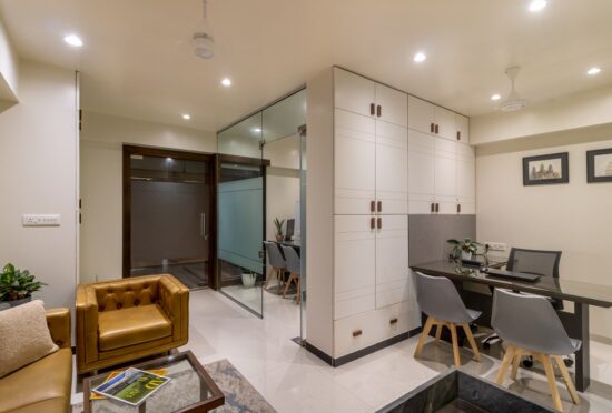 Concise Material Palette Punctuated by Striking Accessories for this ...