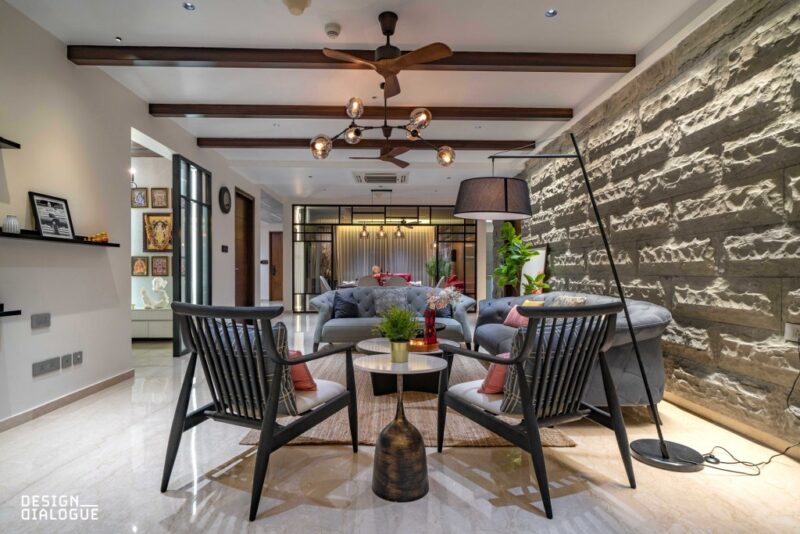 Rustic Textures and Asymmetric Elements compose this Luxury Interior ...