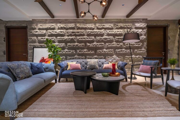 Rustic Textures and Asymmetric Elements compose this Luxury Interior ...