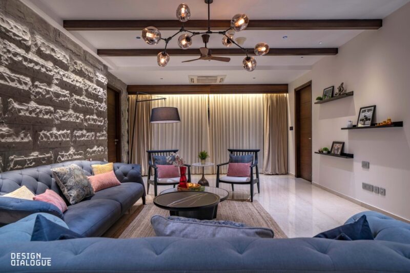 Rustic Textures and Asymmetric Elements compose this Luxury Interior ...