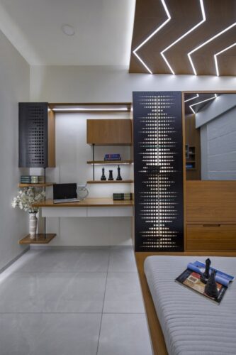 Bold Patterns, Whites and Greys adorn this Modern Design Abode | Robust ...