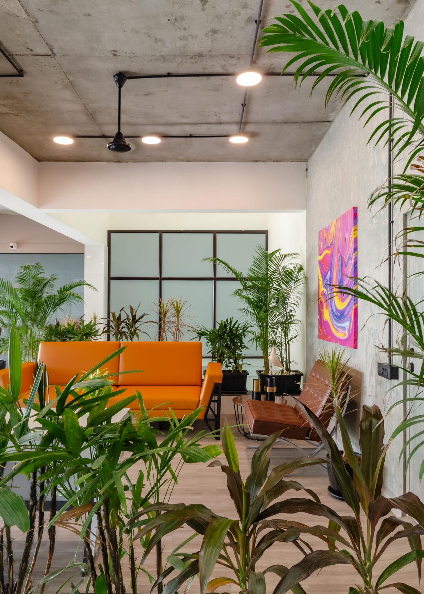 Minimally Rustic Office Space with an Artistic Side of Science & Nature ...