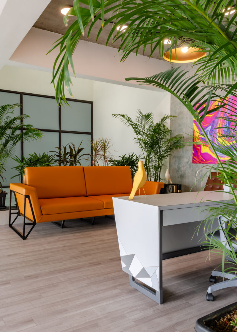 Minimally Rustic Office Space with an Artistic Side of Science & Nature ...