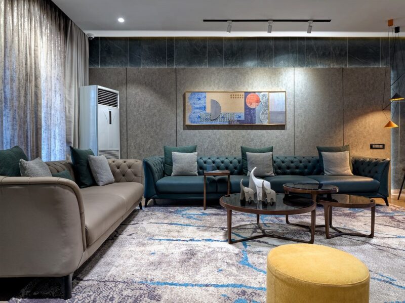 Contemporary Architecture with Dark Moody Palette and Luxury Accents ...