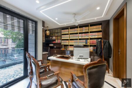Office Space Having Amalgamation of Classical and Modern Design with a ...
