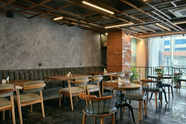 Tropical Vibe Along the lines of Contemporary Chic for this Café Design ...