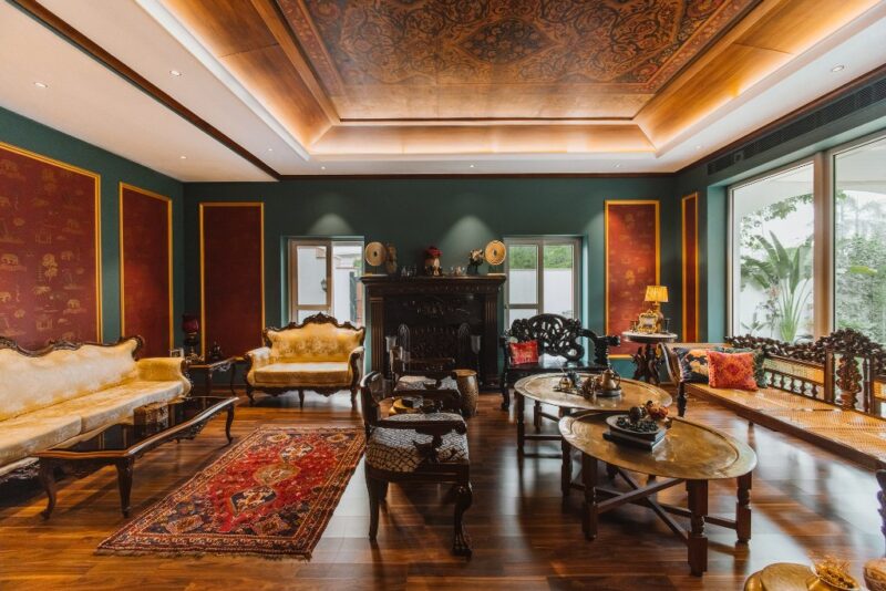 Seamless Blend of Traditional Indian Crafts for this Residence in ...